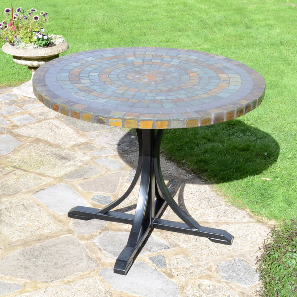Dakota Fields MONTEREY Garden Stone Mosaic Table | Wayfair.co.uk