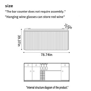 LKIWXAQ RECEPTION DESK Vintage Style Bar Counter | Wayfair