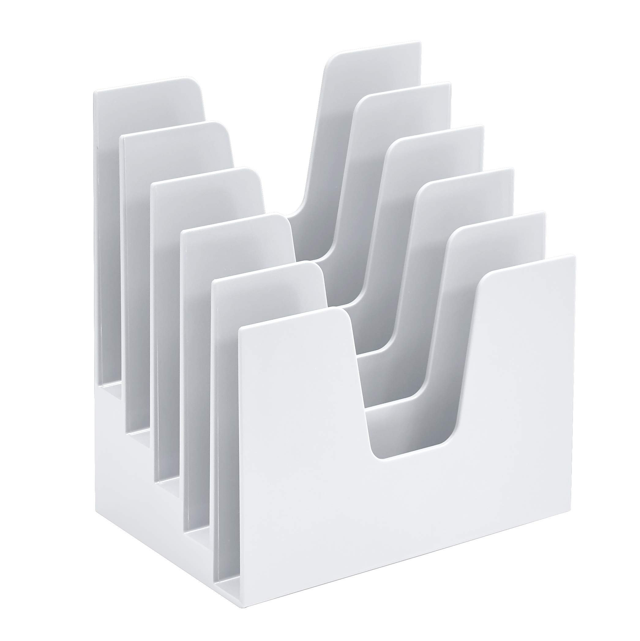 Ebern Designs 5 Section Incline File Sorter Organizer, Mail, Folder ...