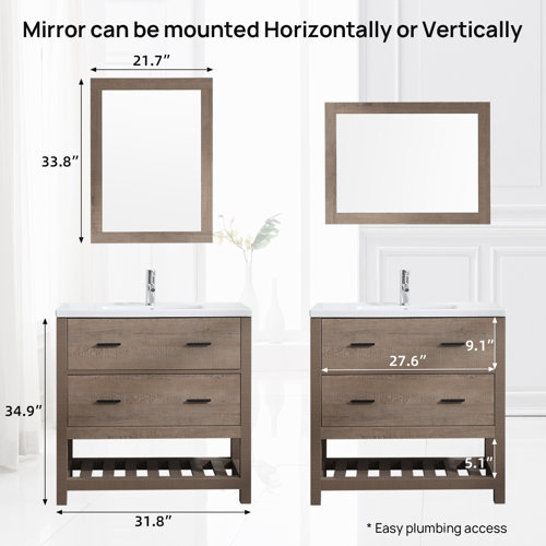 32 inches Bathroom Vanities You'll Love | Wayfair