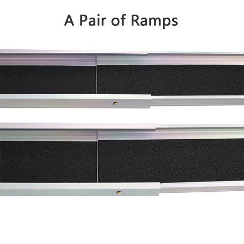 iYofe 7' Telescoping Aluminum Wheelchair Ramps for Doorways,Adjustable ...