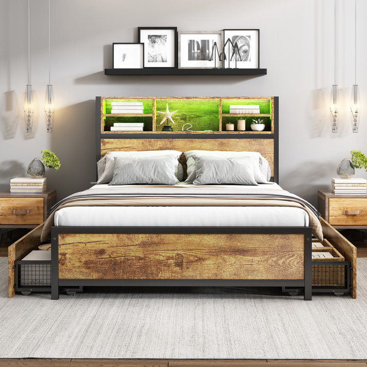 Wrought Studio Jivil Platform Storage Bed | Wayfair
