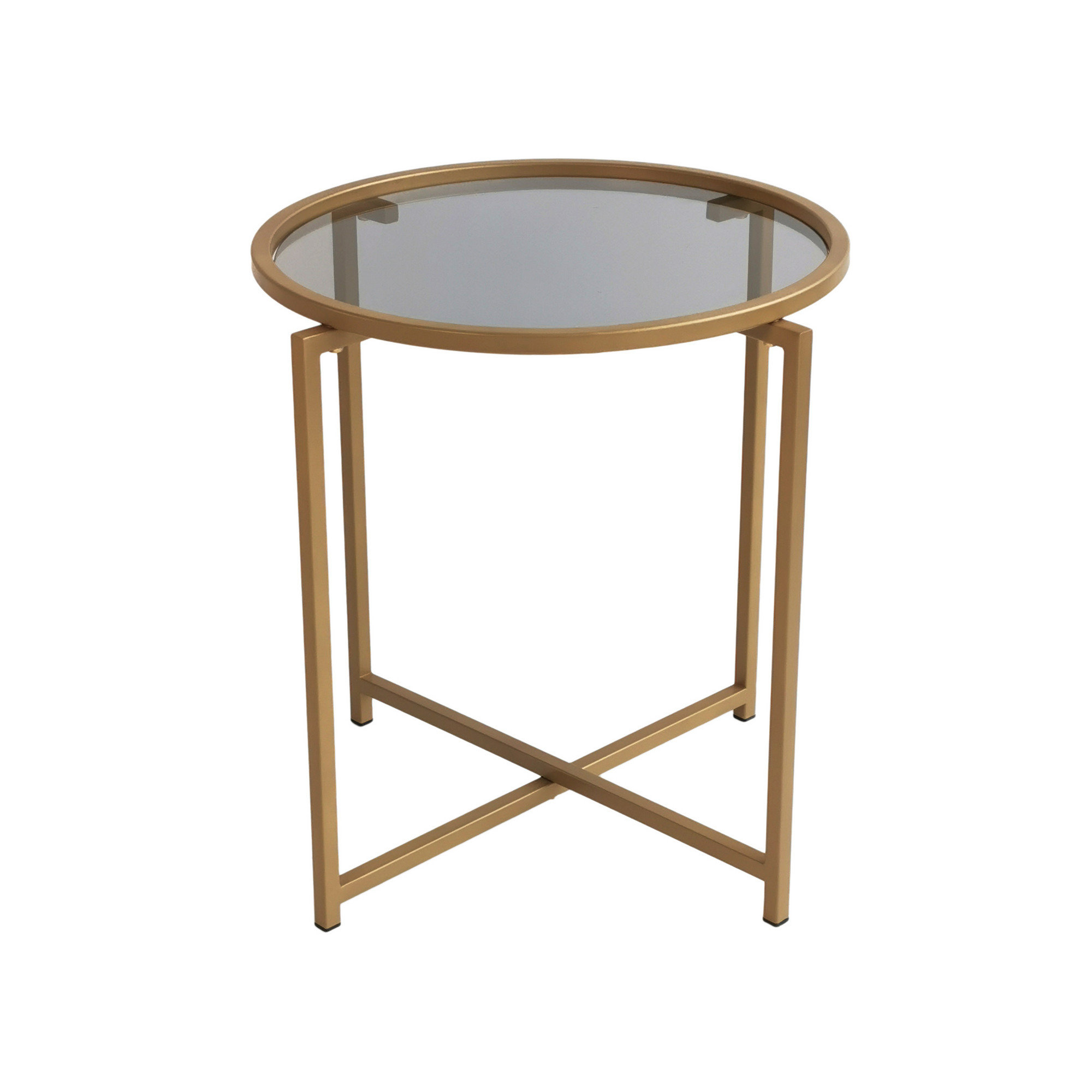 East Urban Home Glass Tray Top End Table - Wayfair Canada