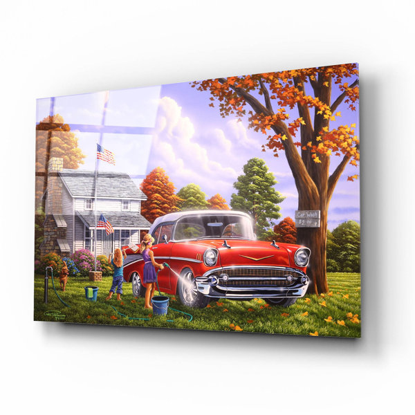 Red Barrel Studio® Classic Car Wash On Plastic / Acrylic by Geno ...