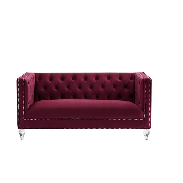 Rosdorf Park Kameel 66.93'' Velvet Loveseat - Wayfair Canada