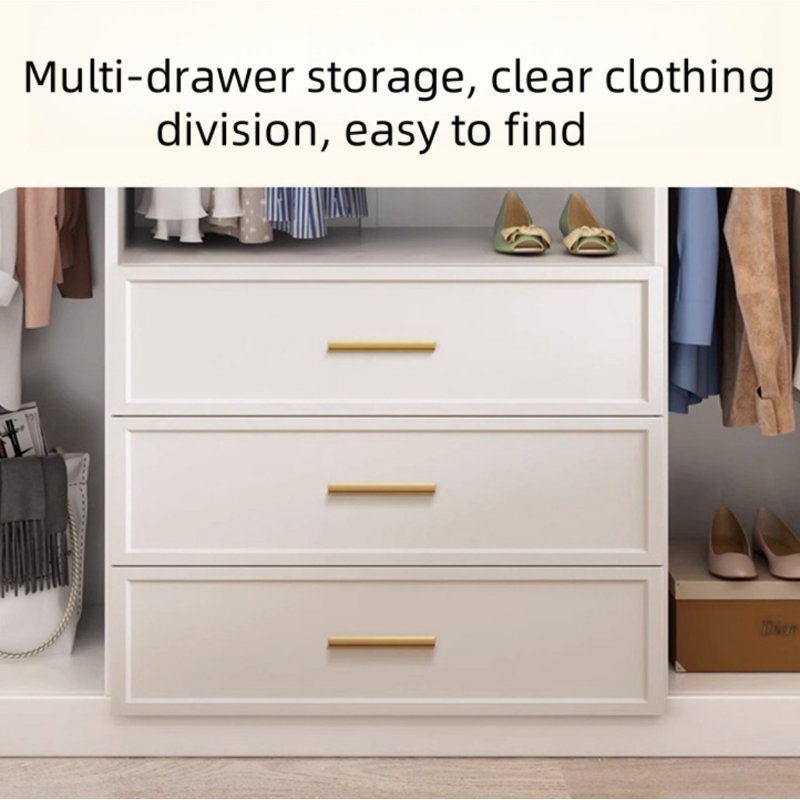 marlao Simple Fashion Solid Color Wardrobe | Wayfair