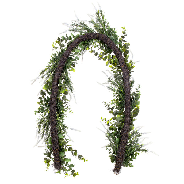Primrue 6' Green Artificial Rosemary and Eucalyptus Garland & Reviews ...
