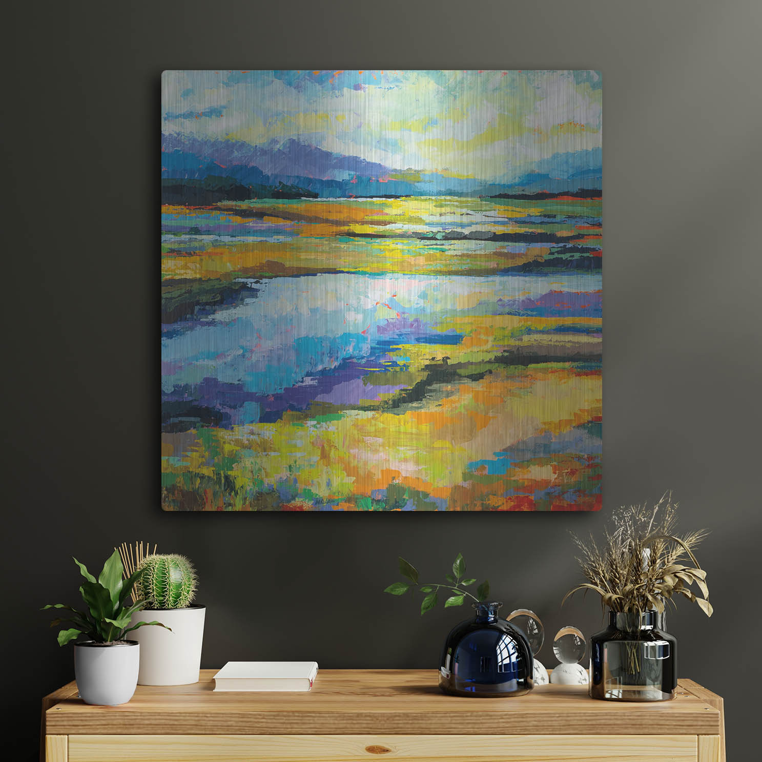 Red Barrel Studio® 'Fall Marsh' by Jeanette Vertentes Metal Wall Art ...