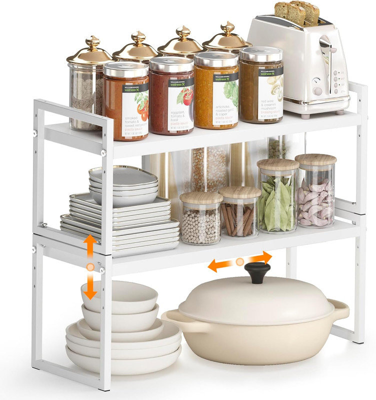 Ebern Designs Expandable & Stackable Countertop Organizer – Space ...