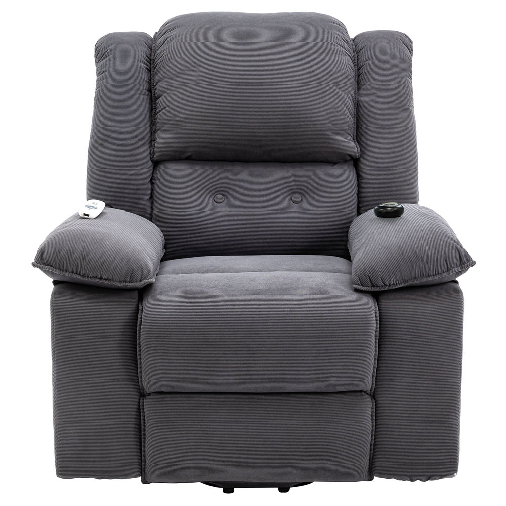 Hokku Designs Modern Massage Recliner with Infinite Position and Side ...