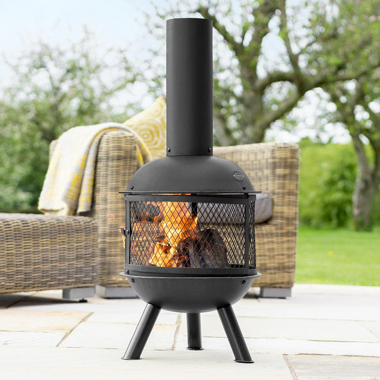 Borough Wharf Khue 90cm H Wood Burning Outdoor Chiminea | Wayfair.co.uk