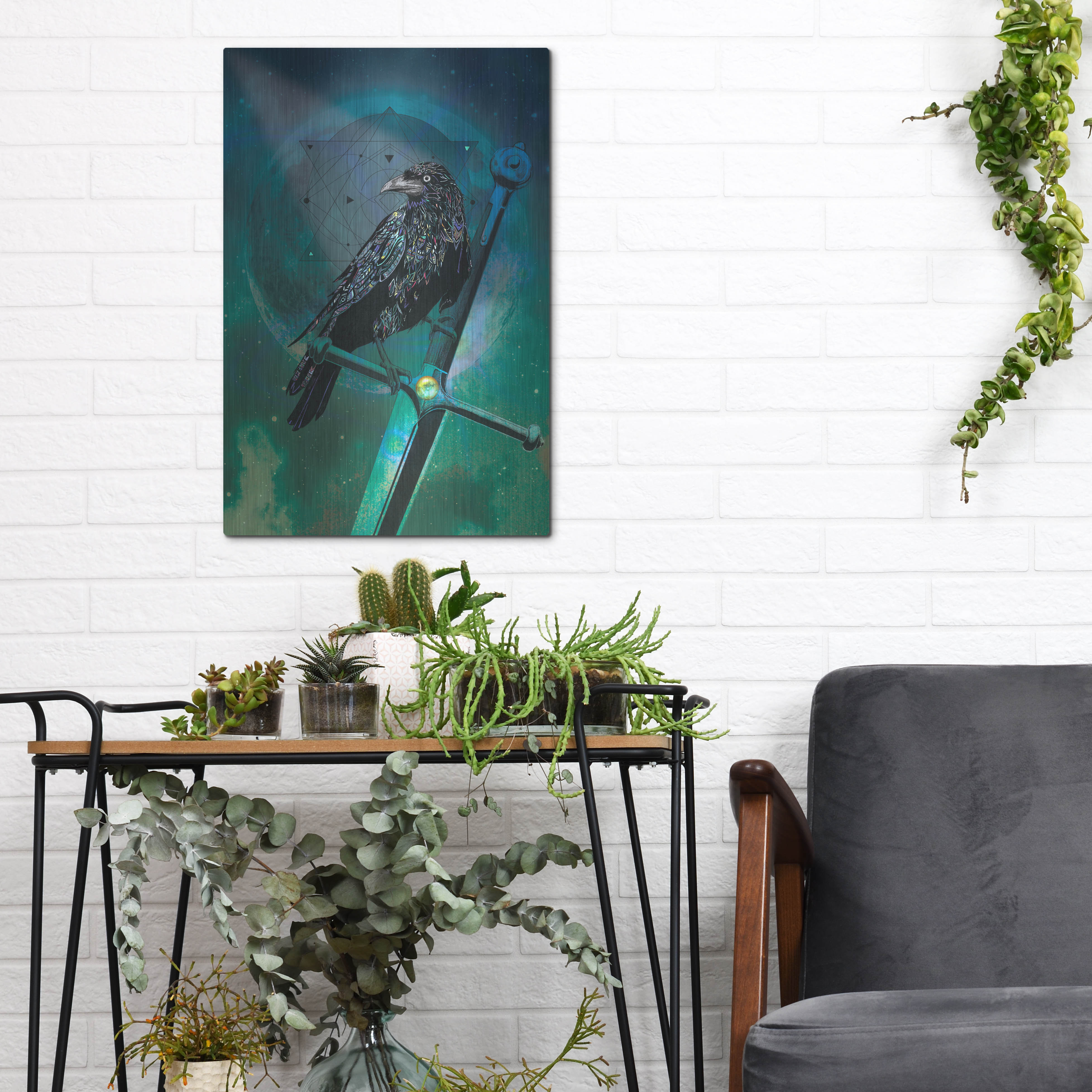 Winston Porter Cosmic Raven' by Karin Roberts, Metal Wall Art | Wayfair