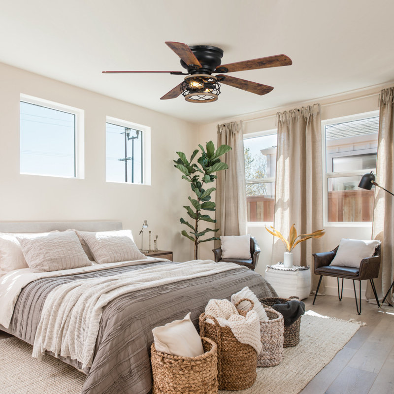 Trent Austin Design 48" Hadiya 5 - Blade Standard Ceiling Fan with ...