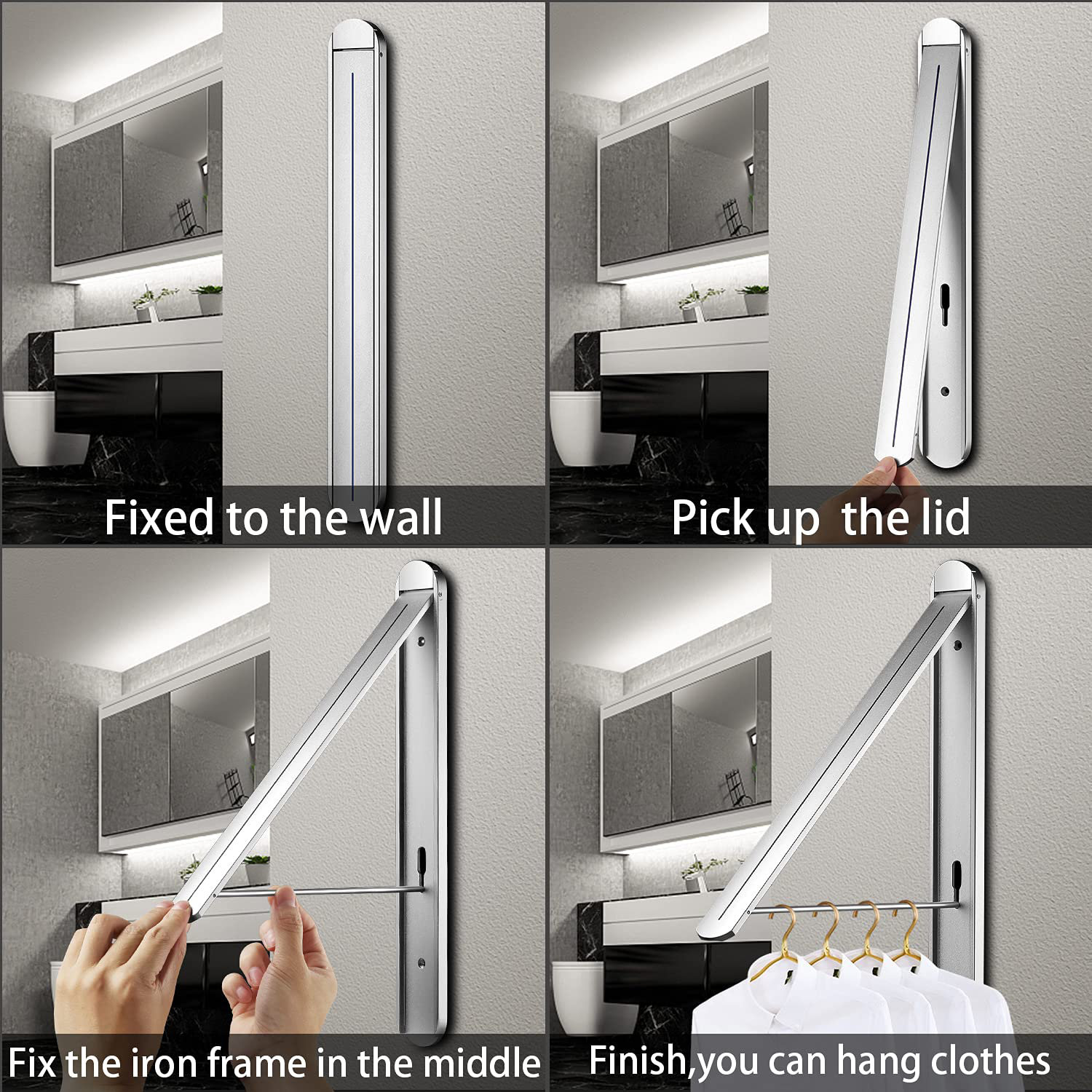 Rebrilliant Retractable Dryer Rack - Wayfair Canada