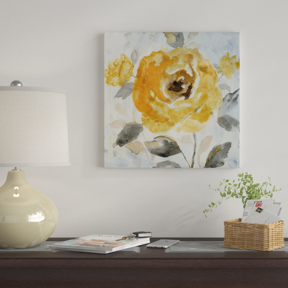 Winston Porter 'Honey Rose II' Watercolor Painting Print - Wayfair Canada