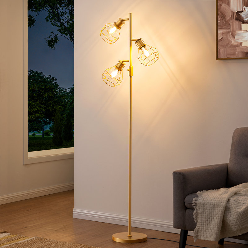 Trent Austin Design® Rasch 65'' Tree Floor Lamp with Dimmable Bulbs and ...