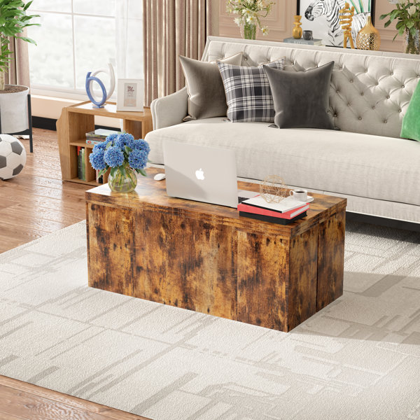 Millwood Pines Hambling Lift Top Coffee Table,3 in 1 Multi-Function ...