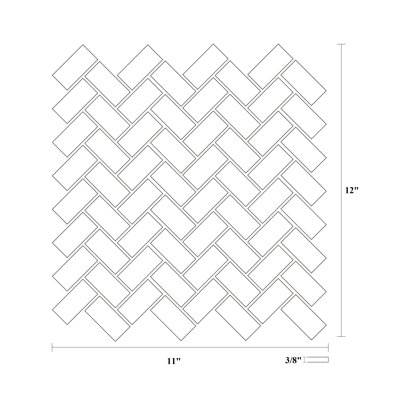 Simple Tile 1" x 2" Marble Mosaic Wall & Floor Tile | Wayfair