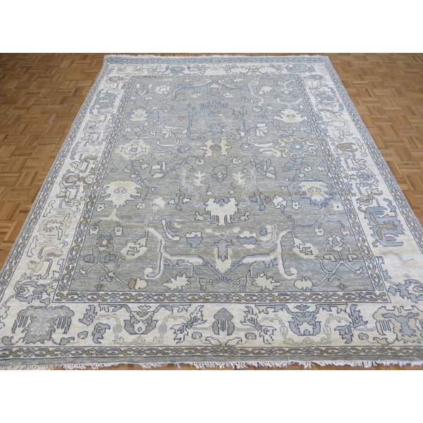 OrientalRugGalaxy One-of-a-Kind 8' X 10'3" Wool Area Rug in Gray | Wayfair