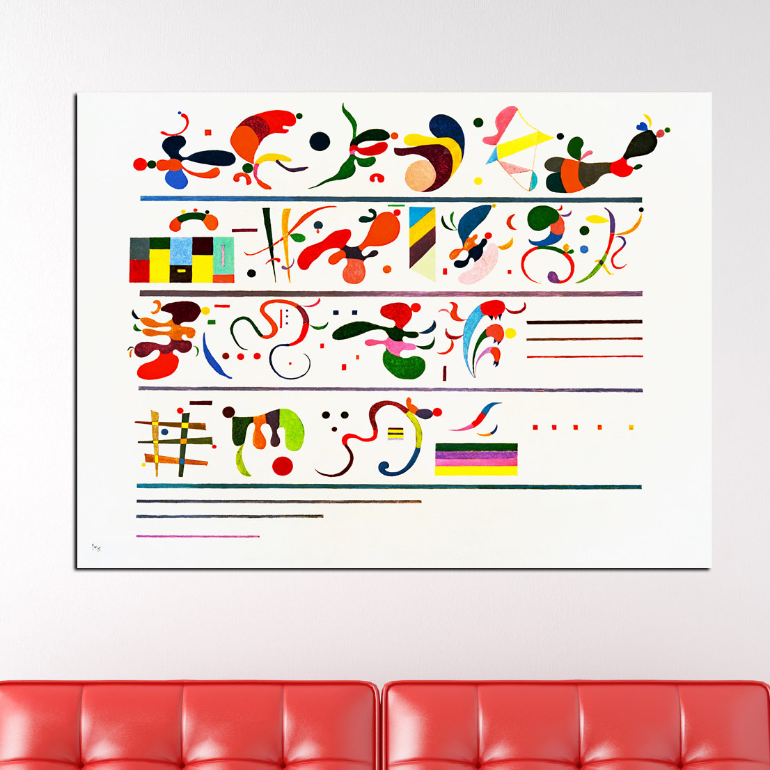 Vault W Artwork Succession by Wassily Kandinsky - Wrapped Canvas ...