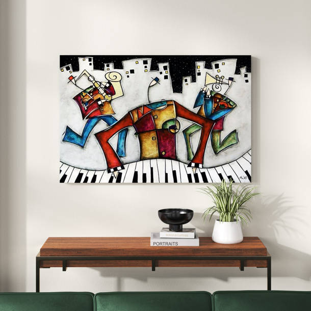 Wade Logan® Jarne " Silver City Jazz " by Eric Waugh on Canvas ...