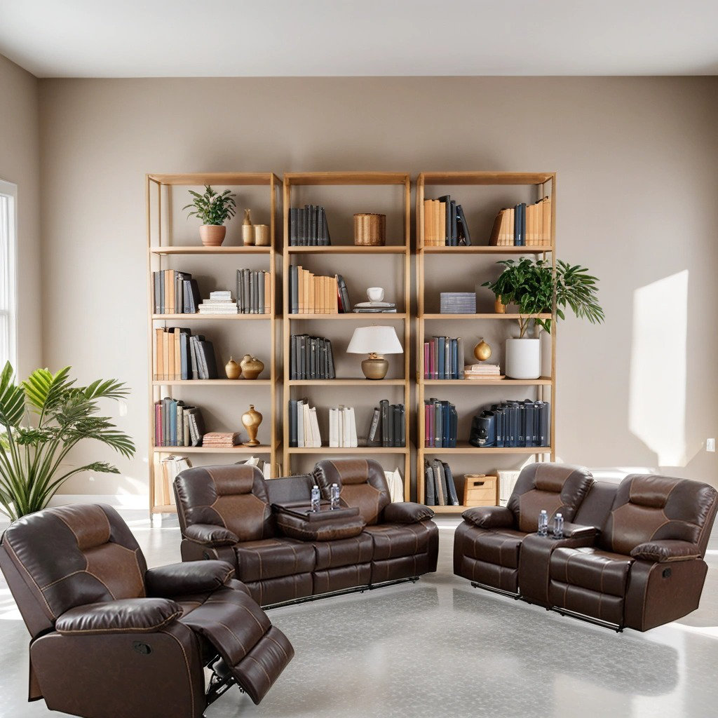 Hokku Designs Zeshaun Upholstered Sofa - Vintage Bonded Leather ...