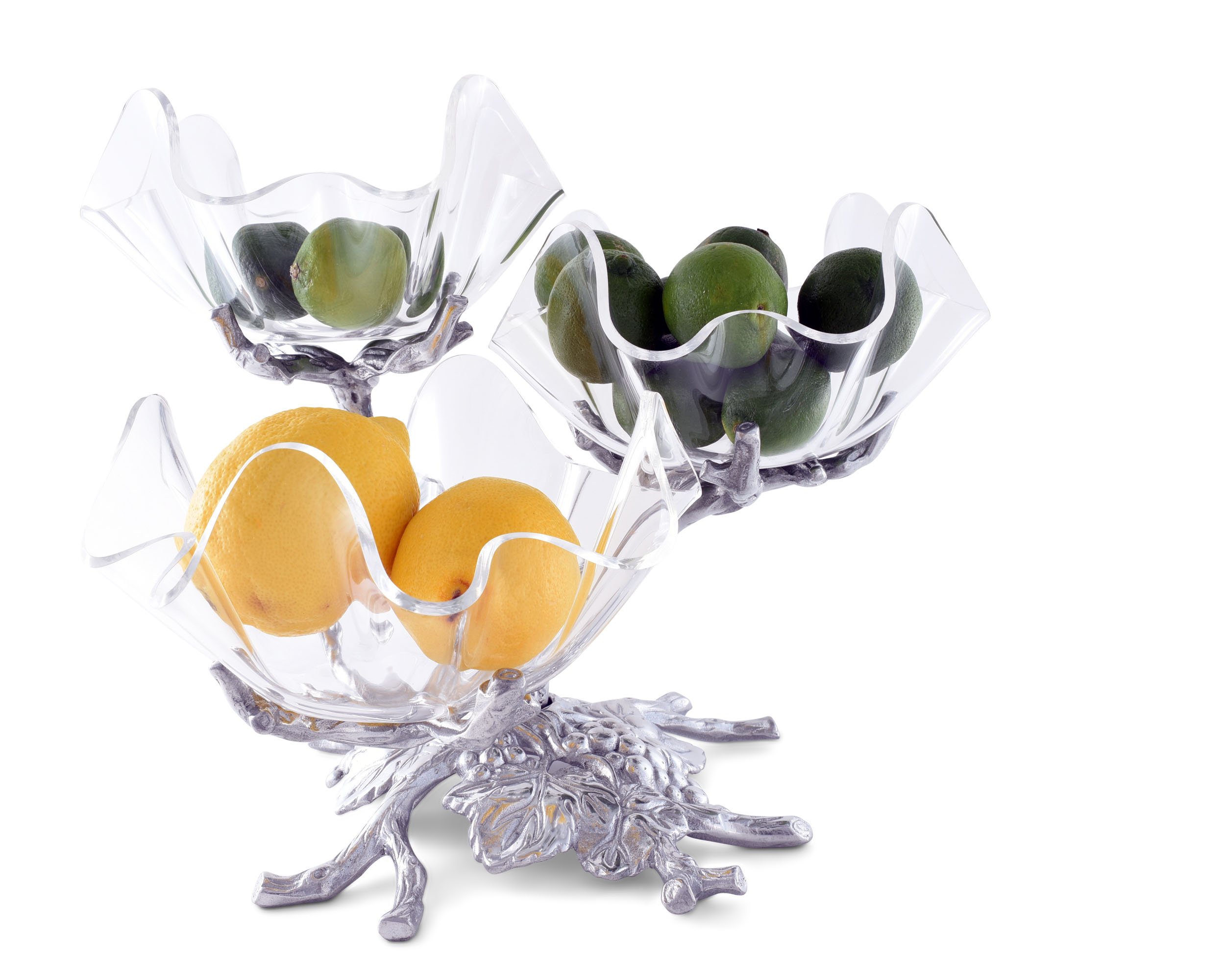 Arthur Court Designs Grape 3-Tiered Acrylic Stand Serving Bowl ...