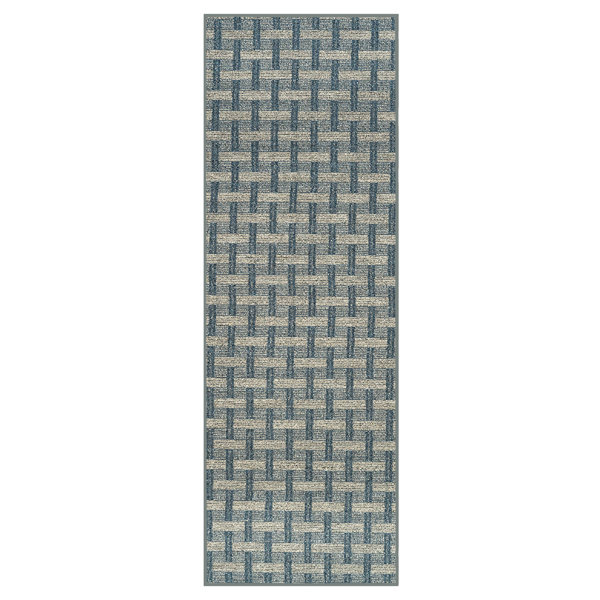 Gracie Oaks Yonatan Navy Indoor/Outdoor Rug | Wayfair