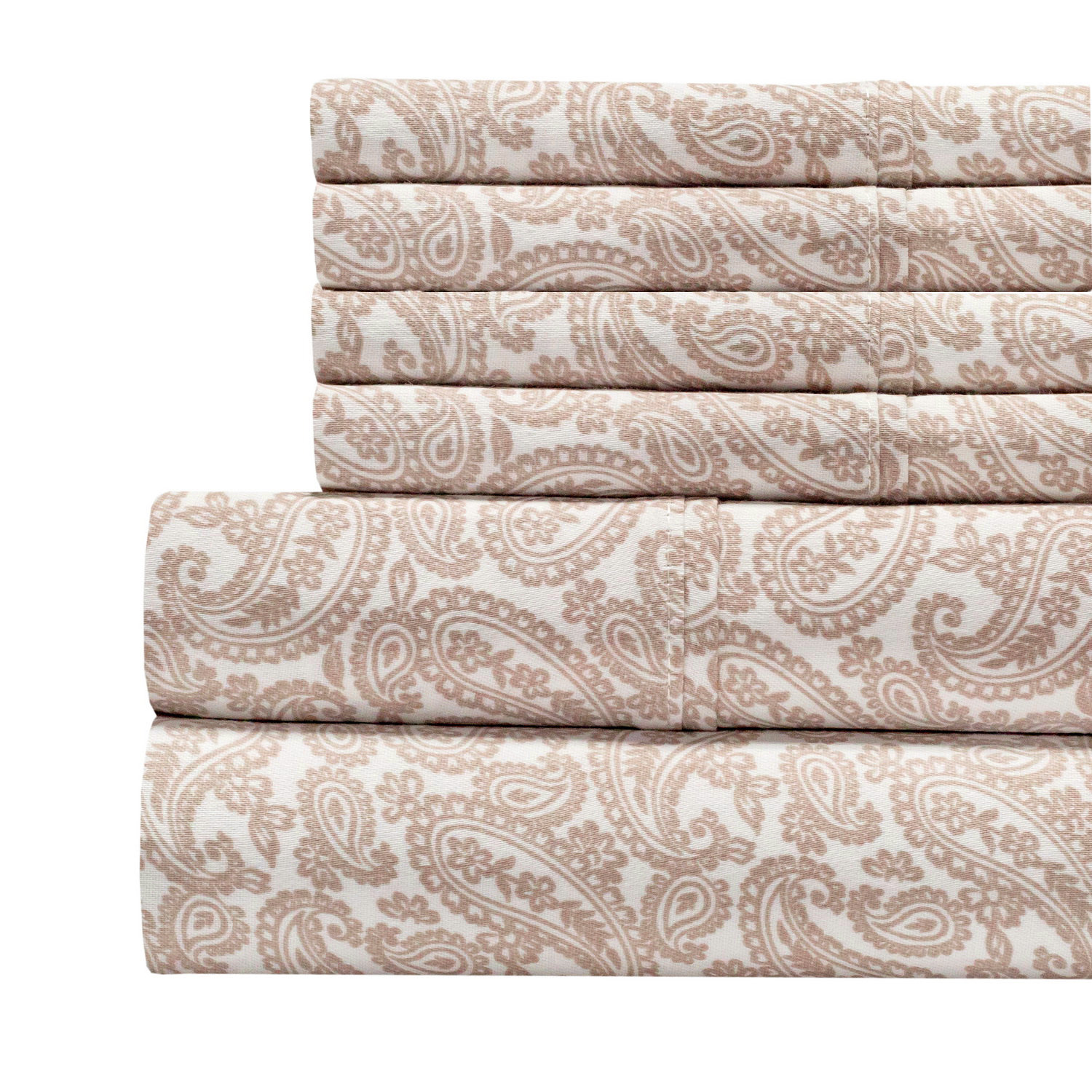 Aspire Linens 400 Thread Count Paisley Egyptian Quality Cotton Sateen ...