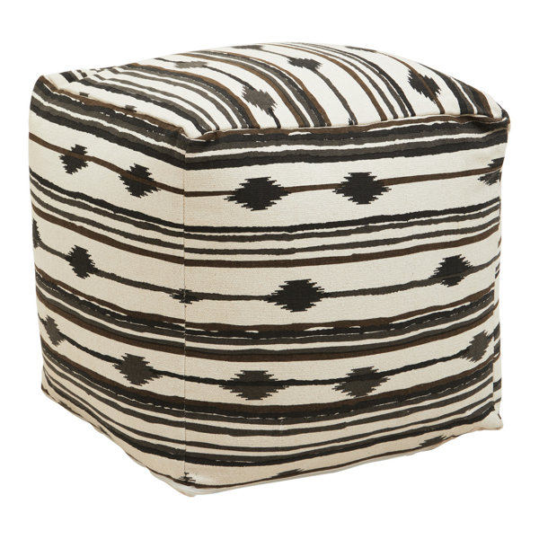Natur Pur Seward 50cm Wide Square Geometric Pouffe Ottoman | Wayfair.co.uk