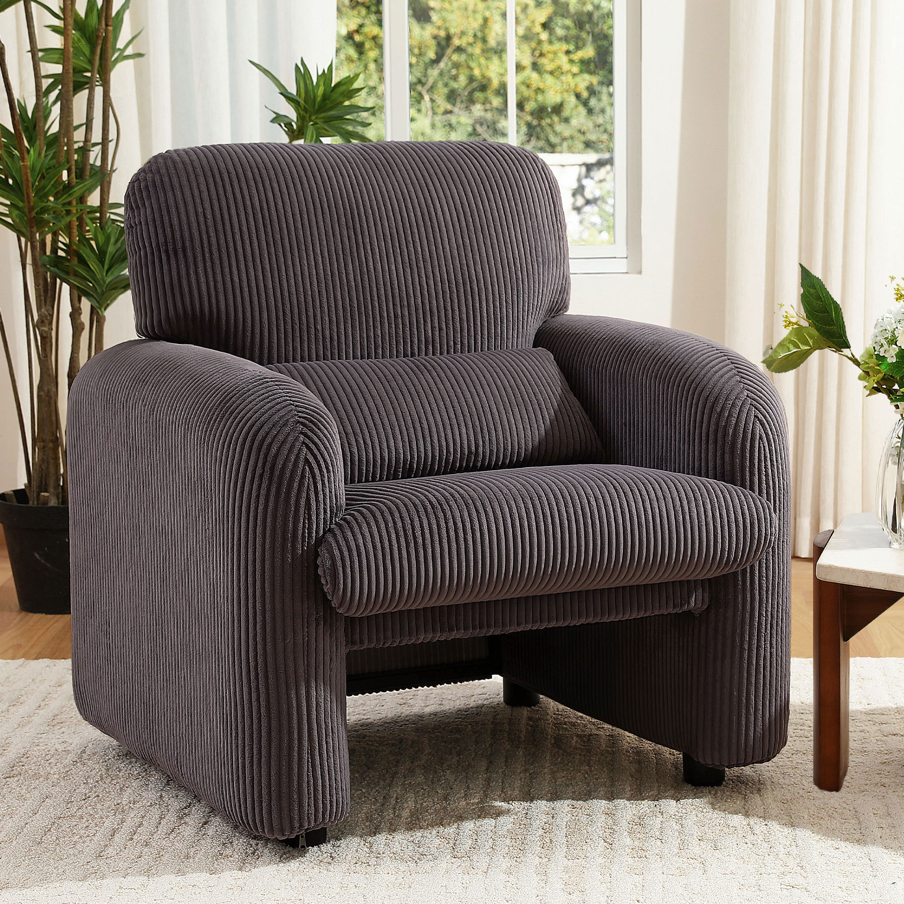 George Oliver Sofa Accent Chair, 33" Wide Comfy Upholstered Armchair ...