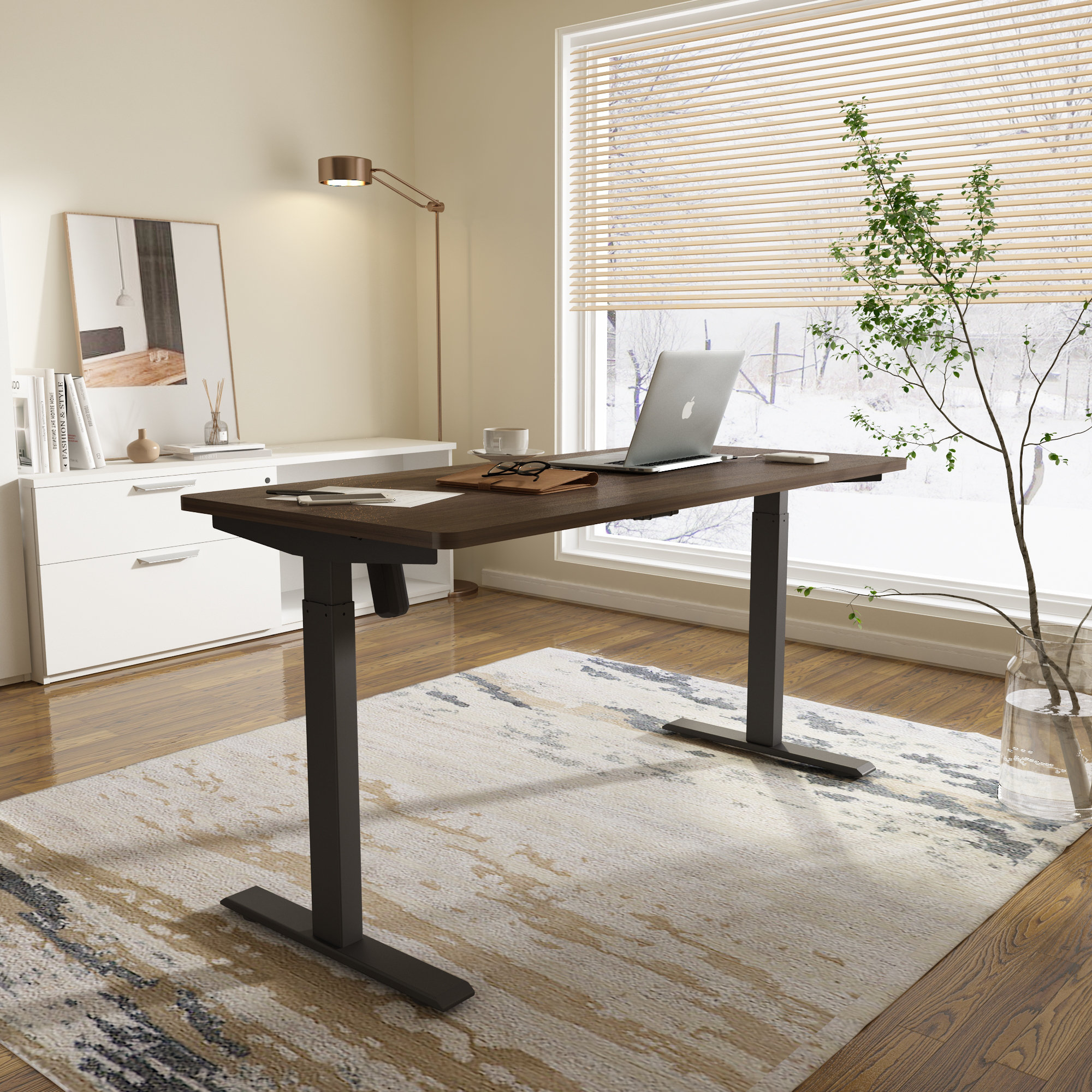 Upper Square™ Henriksen Height Adjustable Standing Desk & Reviews | Wayfair
