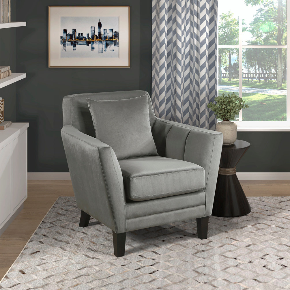 Lark Manor™ Annajean 34'' Wide Velvet Armchair | Wayfair