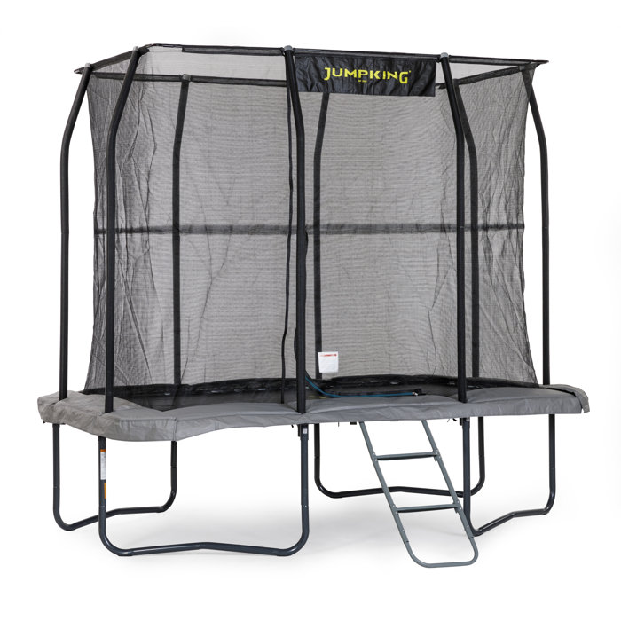 JumpKing 6ft x 9ft JumpKing Rectangular Combo Pro Trampoline with ...
