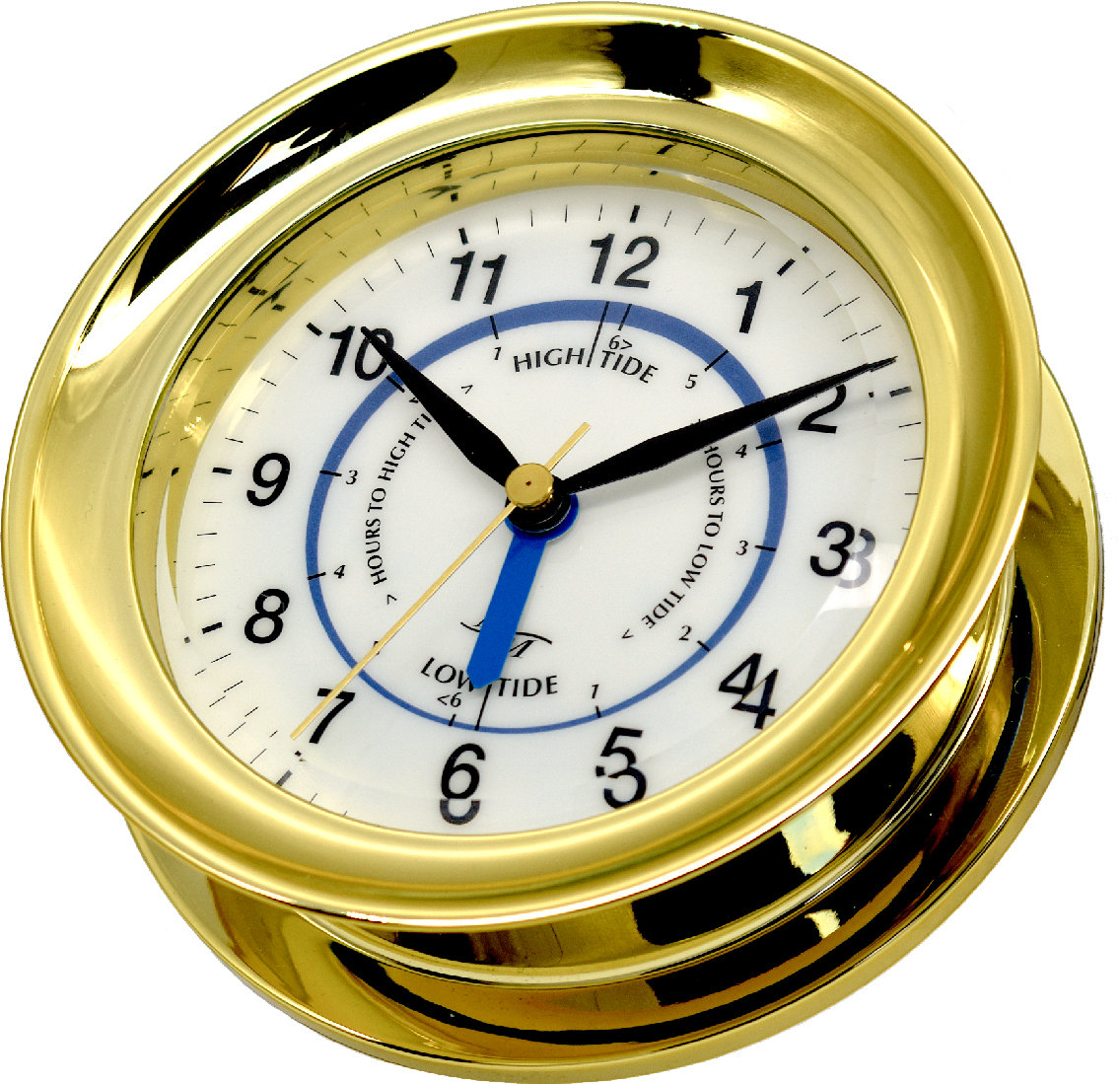 Master-Mariner First Light Nautical Windlass Time & Tide Clock, 5.75 ...