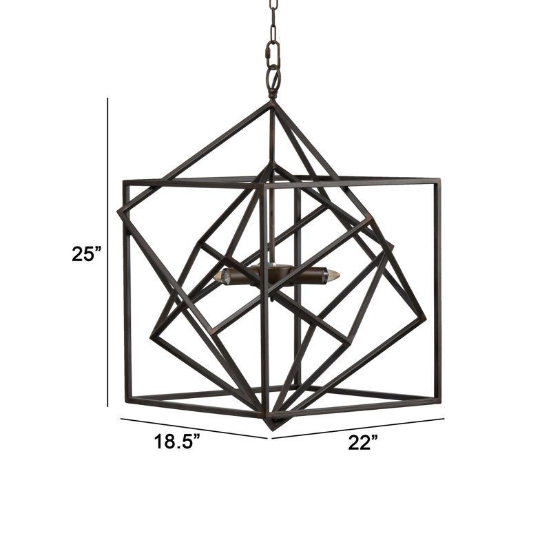 17 Stories 2 - Light Geometric Chandelier | Wayfair