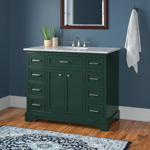 Green Bathroom Vanities You'll Love | Wayfair