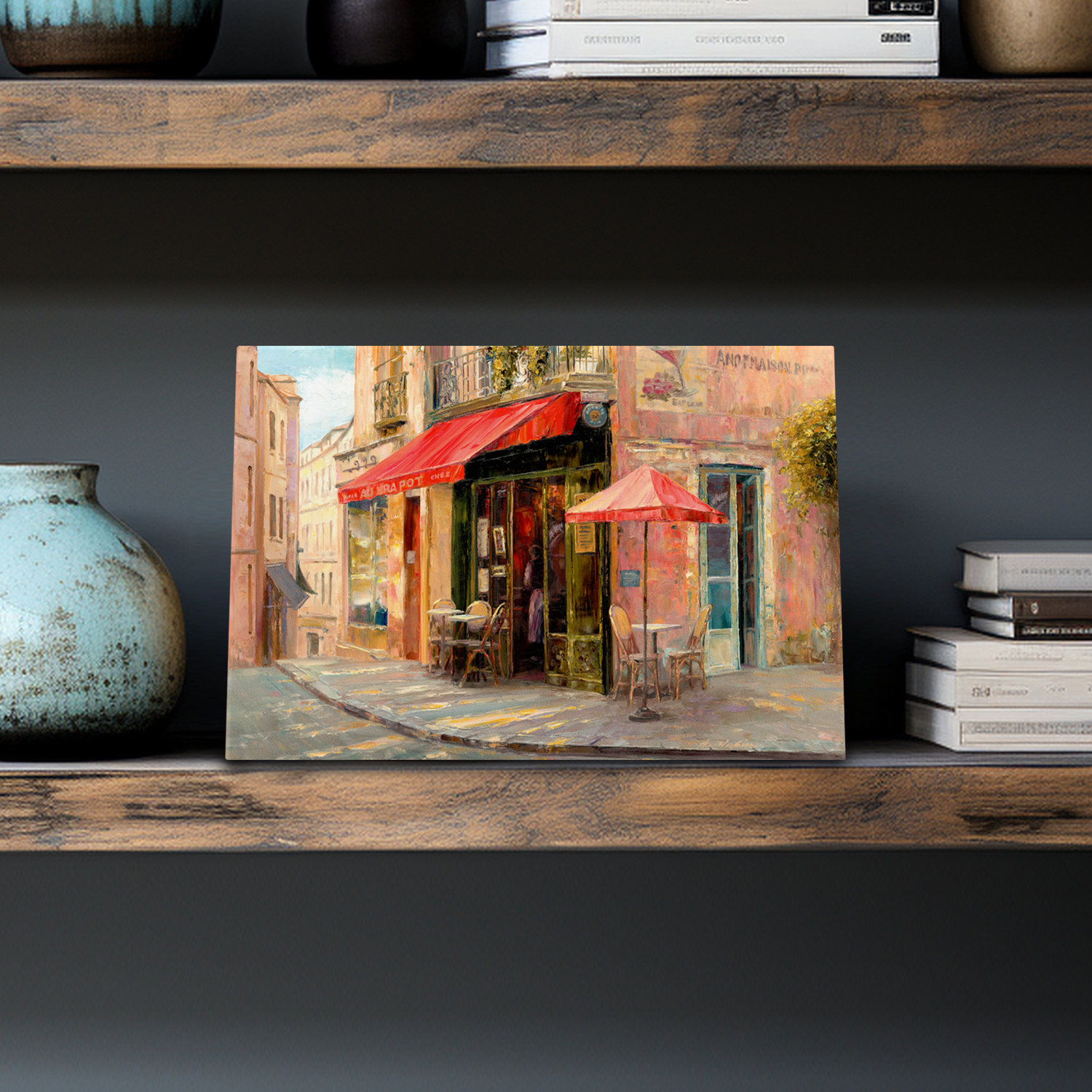 Winston Porter Hillside Cafe - Landscapes Cafe Europe France Cityscapes ...