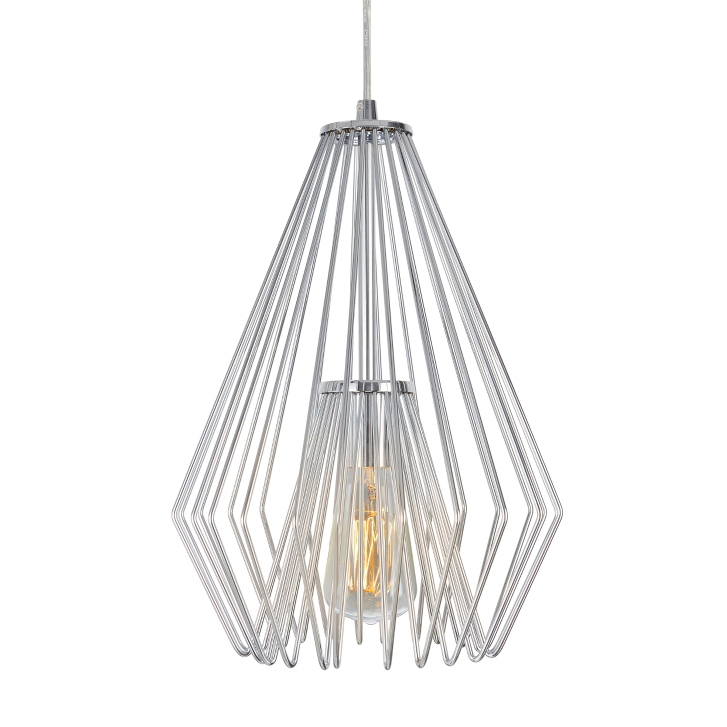 Wrought Studio™ Pursel 1-Light Single Geometric Pendant | Wayfair