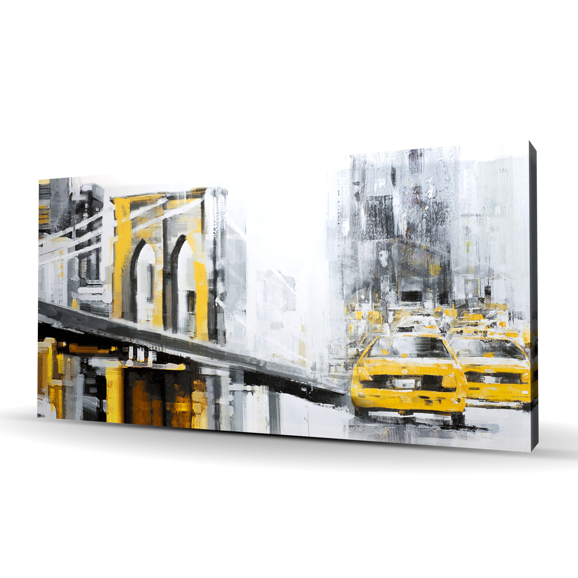 Begin Edition International Inc. Yellow Brooklyn Bridge with Taxis ...