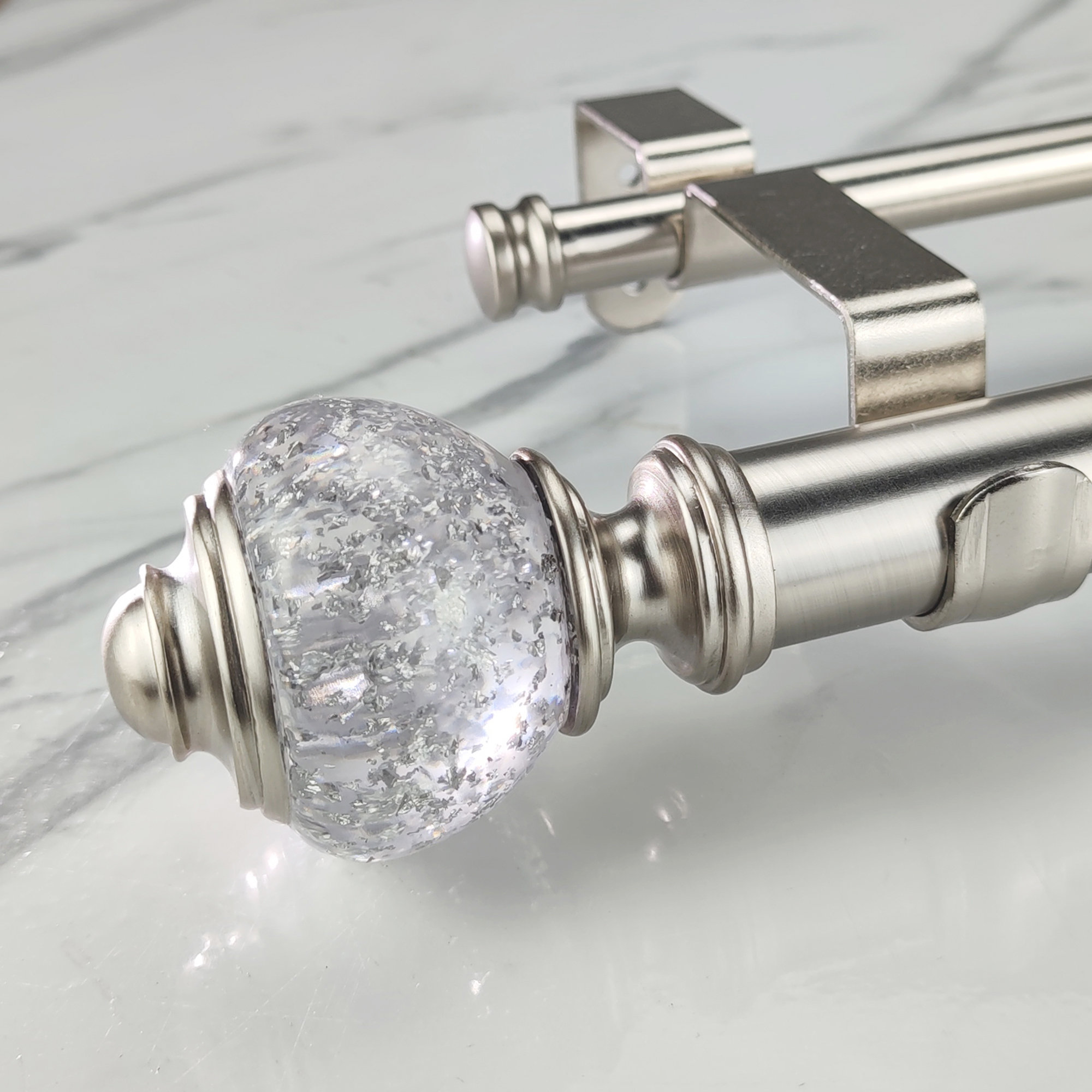 House of Hampton® Jalysia Adjustable 1.125" Double Curtain Rod ...