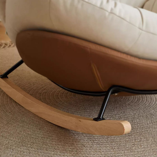 SUPROT Light luxurious cream rocking chair | Wayfair