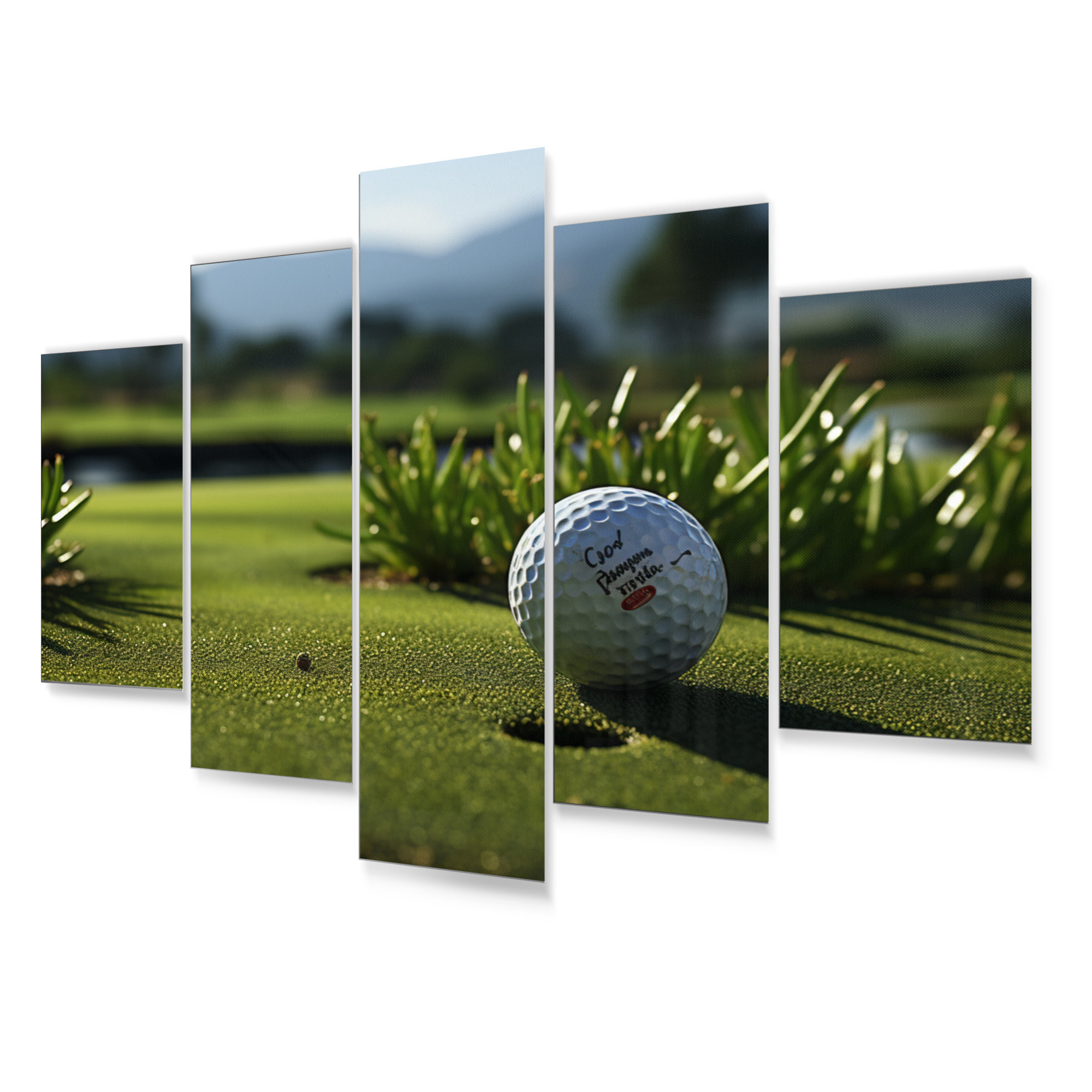 Design Art Golf Precision Putt III - Sports Metal Art Print Set | Wayfair