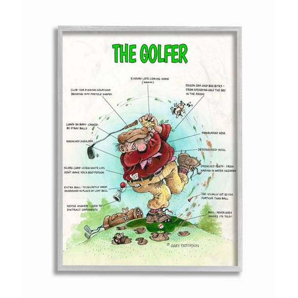 Red Barrel Studio® " People That Don't Golf Funny Cartoon Sports Design ...