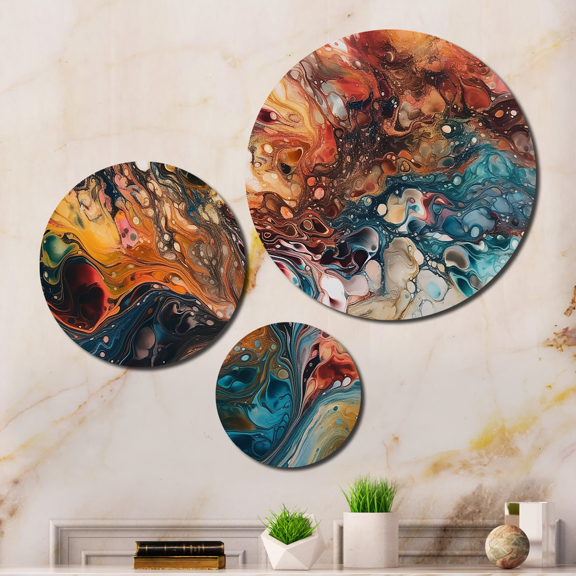 Ivy Bronx 3 Wall Decor Set Metal | Wayfair