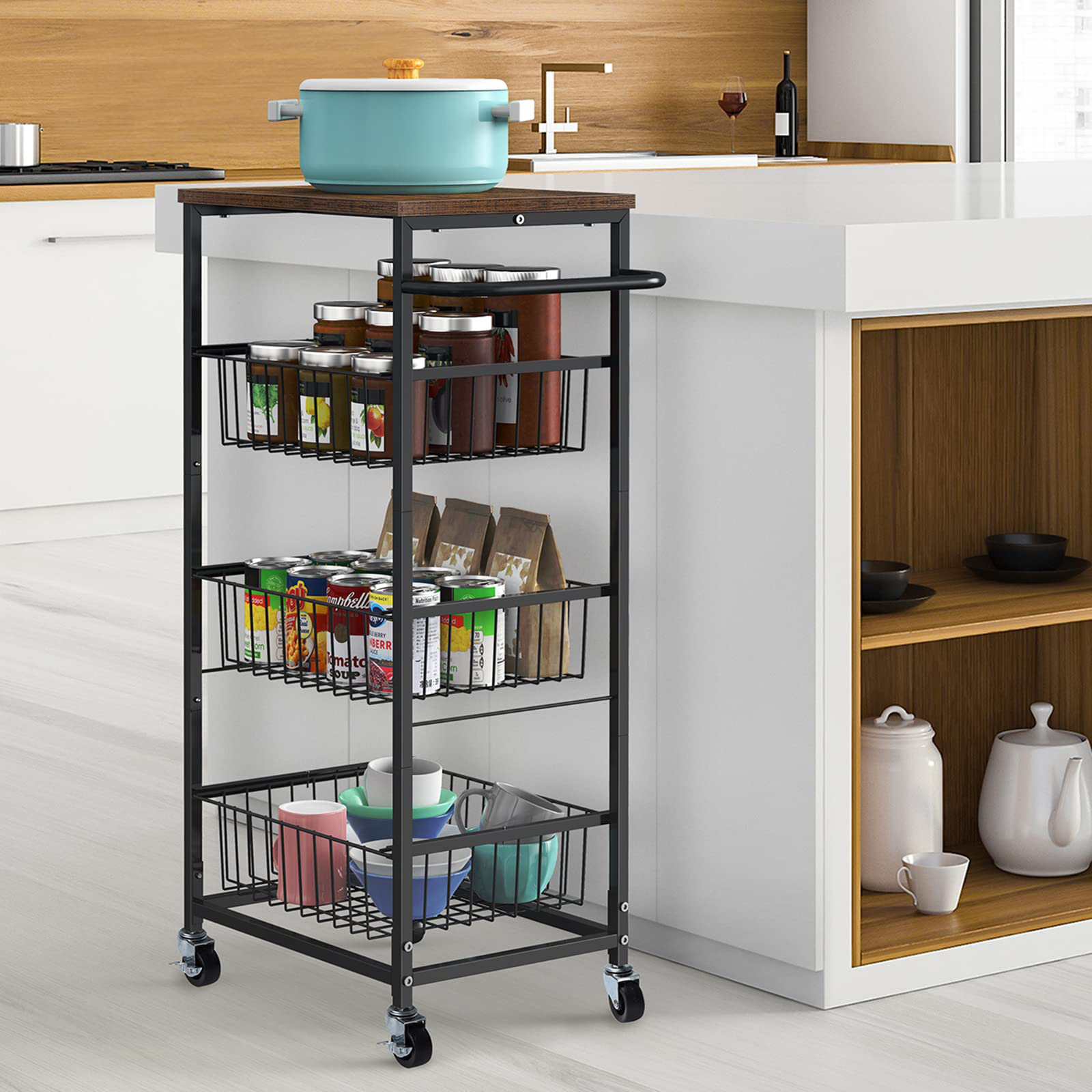 MARLIN MANUFACTURING COMPANY, INCORPORATED Kitchen Storage Cart On ...