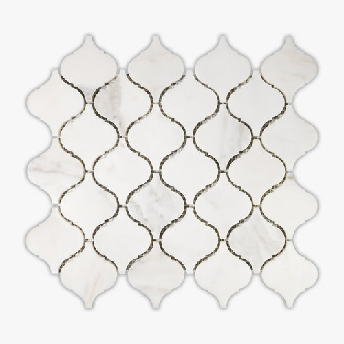 Calacatta Tile 12" x 12.5" Marble Mosaic Wall & Floor Tile | Wayfair