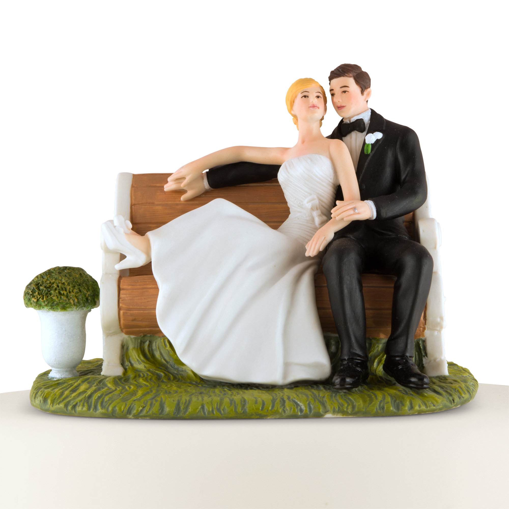 Weddingstar Sitting on a Bench Cake Topper - Wayfair Canada