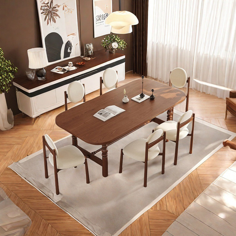 Beicang Home Vintage solid wood creative dining table set - Wayfair Canada