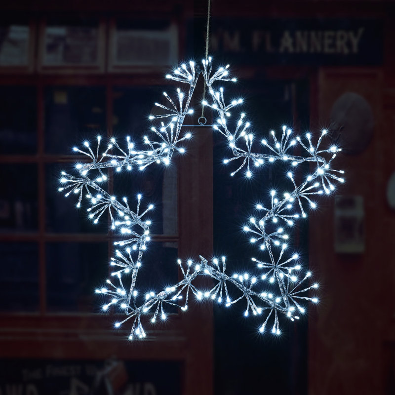 The Holiday Aisle® LED Star 240 Light Lighted Window Décor & Reviews ...